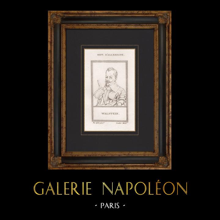 Antique Prints & Drawings | Portrait of Albrecht von Wallenstein ...