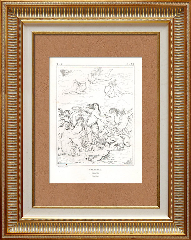 Antique Prints & Drawings | Triumph of Galatea (Raffaello Sanzio called ...