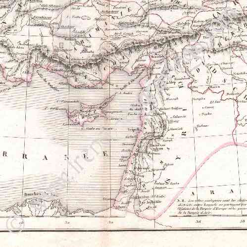 Oude Prenten & Tekeningen | Kaart van het Ottomaanse Rijk en ...