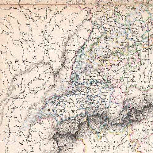 Antique Prints & Drawings | General map of Germany after the German ...