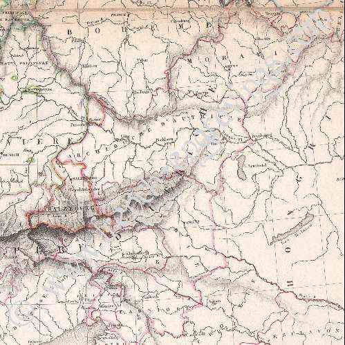 Antique Prints & Drawings | General map of Germany after the German ...