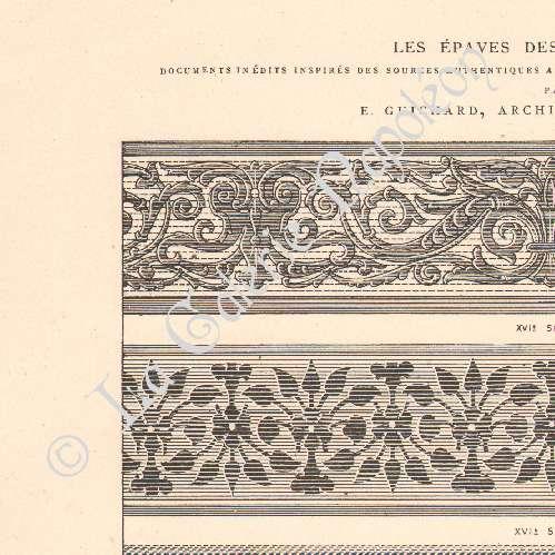 Gravures Anciennes & Dessins | Architecture - Décoration - Frise ...