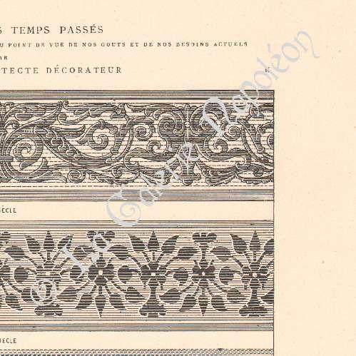 Gravures Anciennes & Dessins | Architecture - Décoration - Frise ...