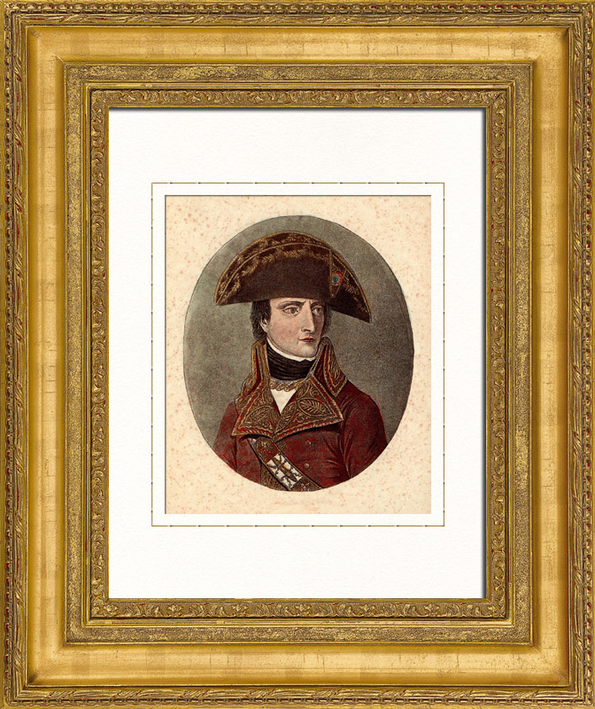 Gravures Anciennes & Dessins | Portrait de Napoléon Bonaparte (1769 ...