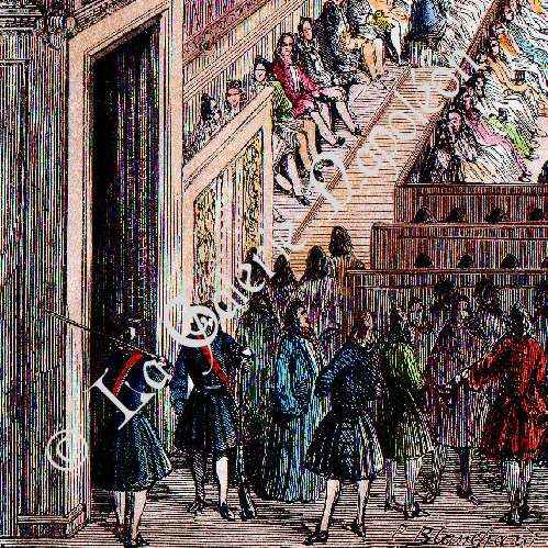 Gravures Anciennes & Dessins | Lit de Justice de Louis XV enfant (12 ...