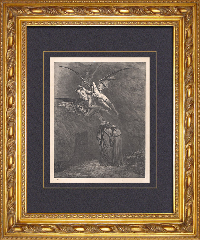 Antique Prints & Drawings | Dante's Hell - Inferno - Gustave Doré ...