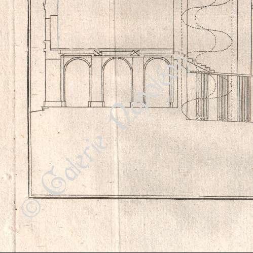 Antique Prints & Drawings | Drawing of Architect - Paris - Comédie ...