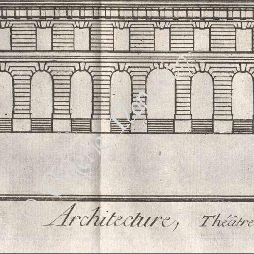 Antique Prints & Drawings | Drawing of Architect - Paris - Comédie ...