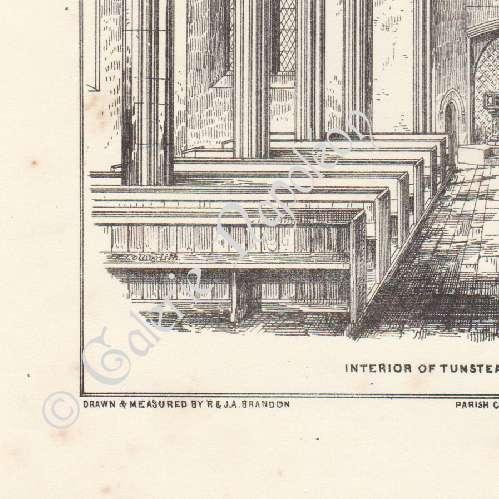 Antique Prints & Drawings | Saint Mary's parish church - Tunstead ...