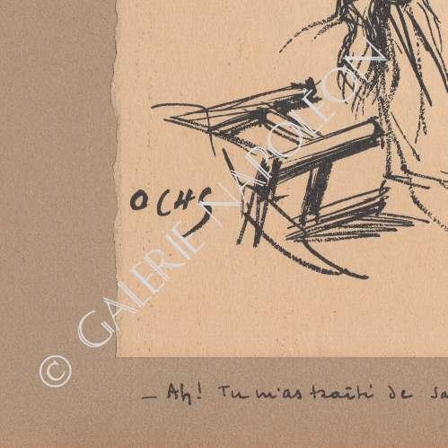 Antique Prints & Drawings | Caricature - Jacques Ochs - Tu m'as Traité ...